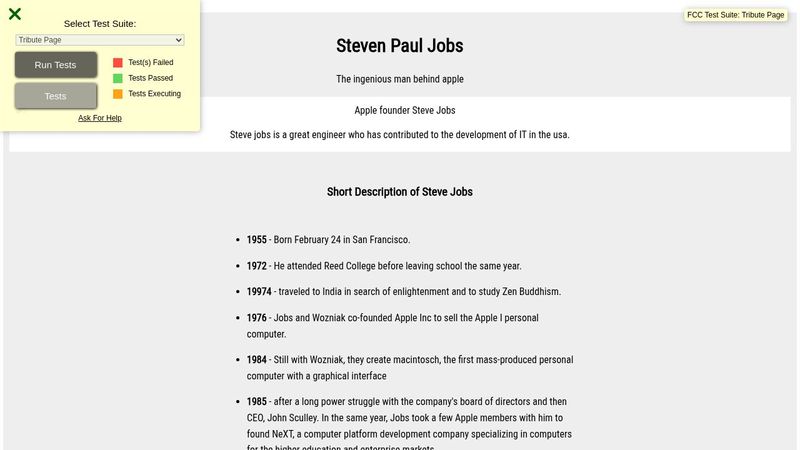 FCC: html css project1