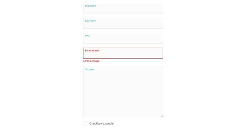 Form Floating Label CSS Only