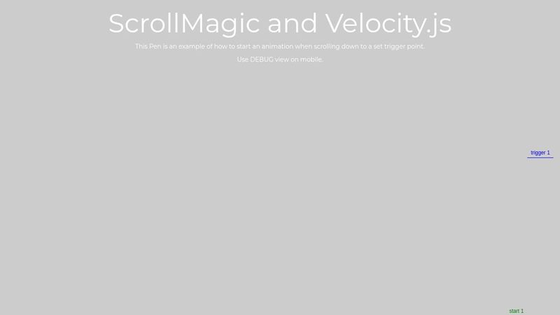 ScrollMagic and Velocity.js