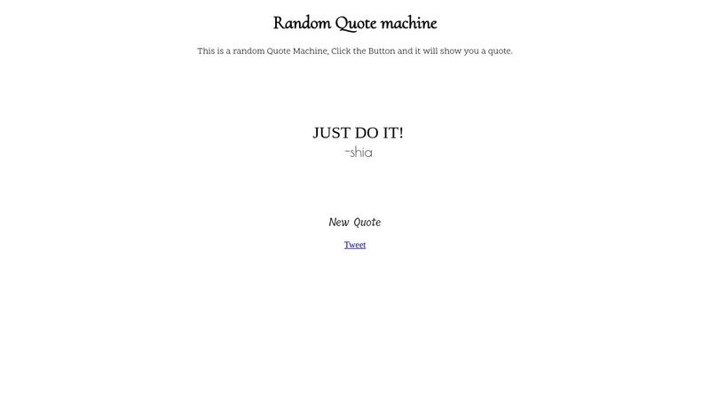 Random Quote Machine