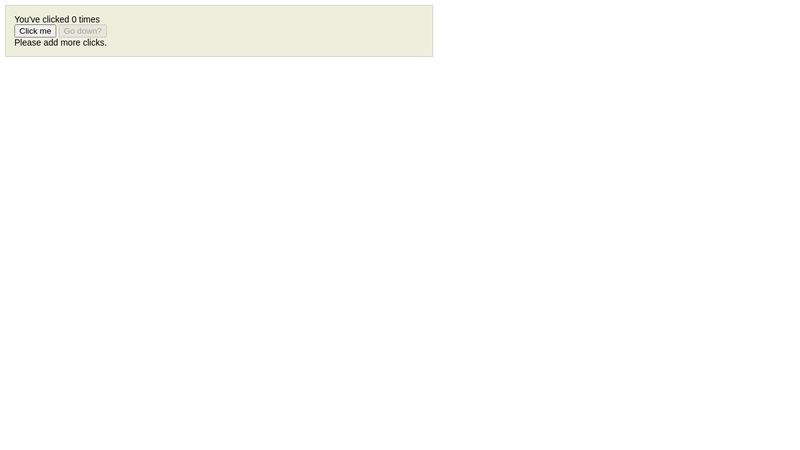 Knockout 2 - Click counter (TypeScript, ES6)