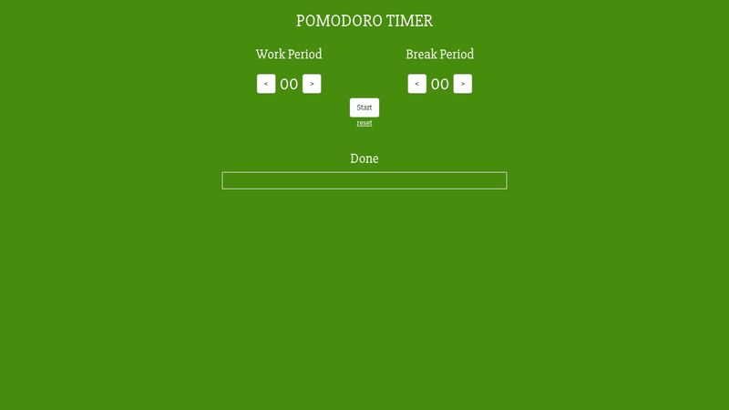 Free Code Camp - Pomodoro Timer