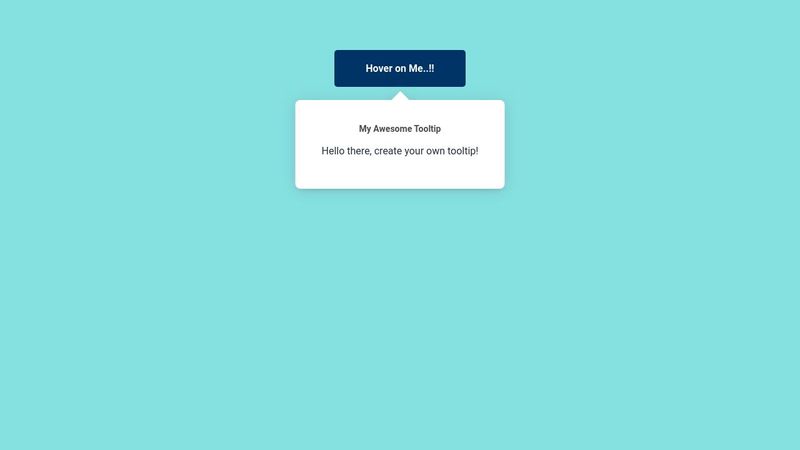 Custom tooltip example