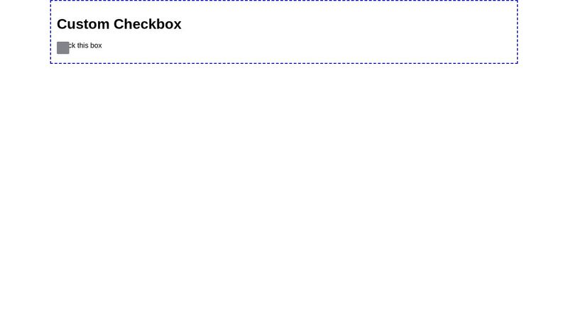 Custom checkbox using HTML SCSS
