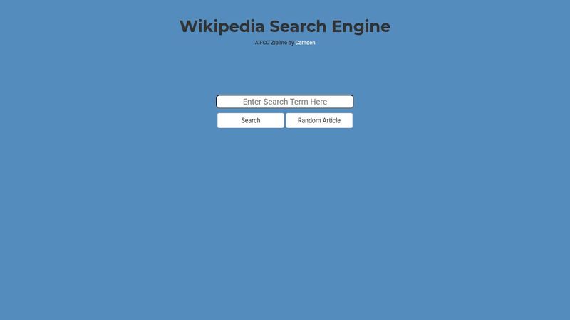 Wikipedia Search Engine