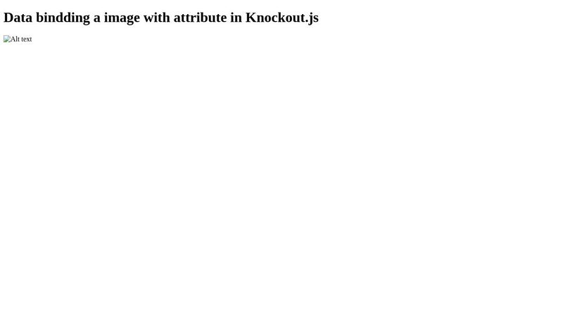 Data-bind image with attribute in Knockout.js