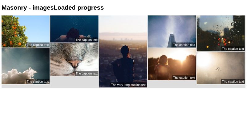 Masonry - imagesLoaded progress