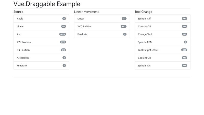 Vue.Draggable Example