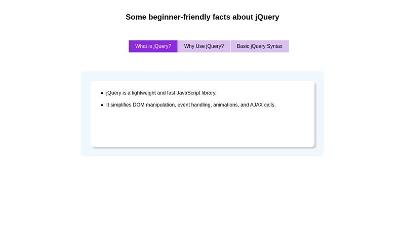jQuery Tab