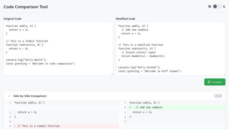 Code Comparison Tool