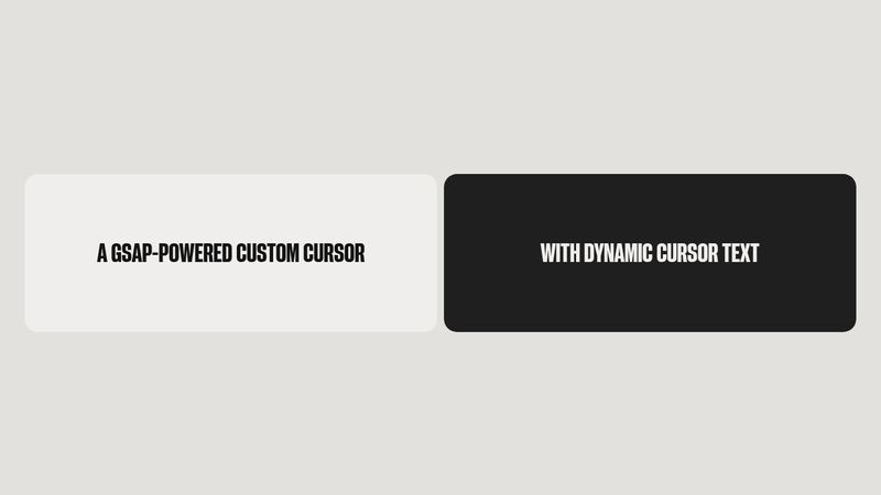 Dynamic Custom Cursor with GSAP — Osmo