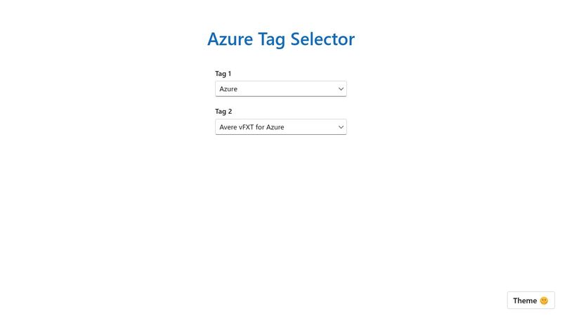 Azure Tag Selector