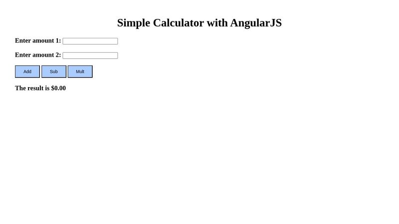 Simple Calculator in AngularJS