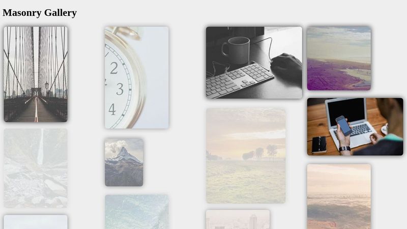 Responsive CSS Grid Masonry Gallery