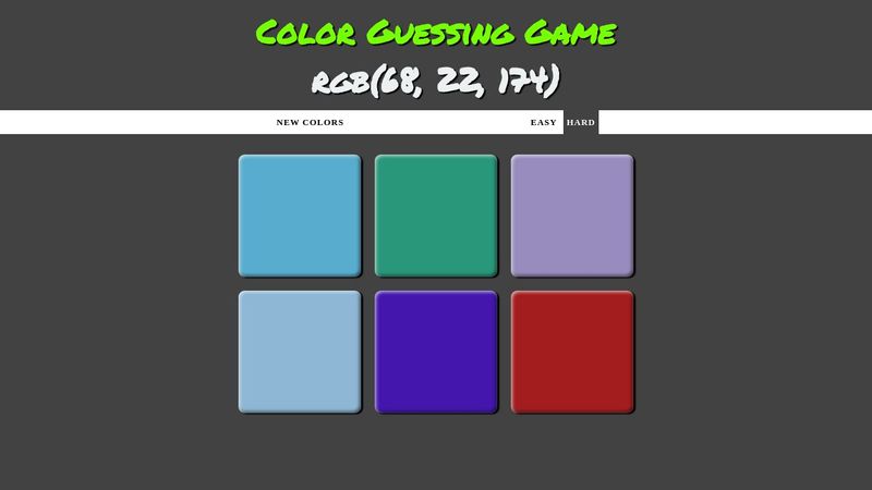 Color Guessing Game