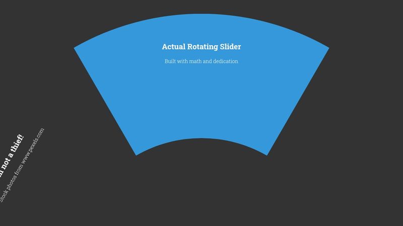 Actual Rotating Slider