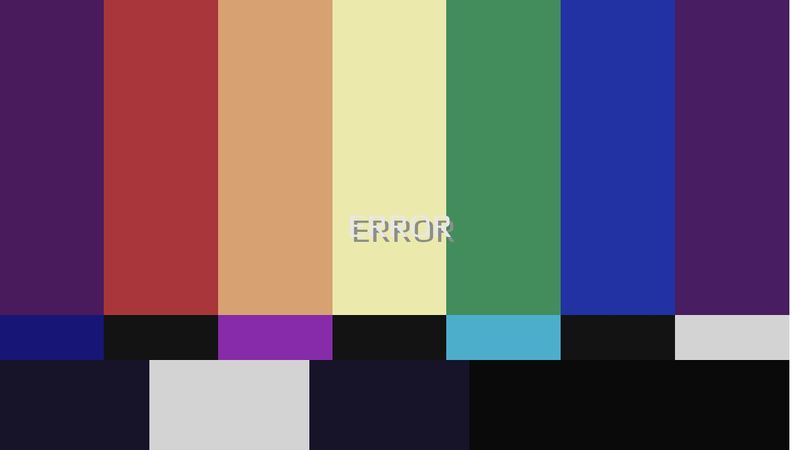 Animated CSS Error screen