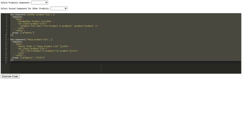 Vue Dynamic Components