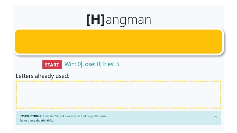 Hangman Game (HTML, CSS & JS)