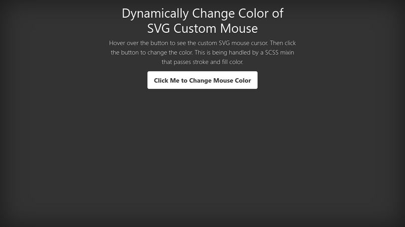 Dynamically Change SVG Custom Mouse Color
