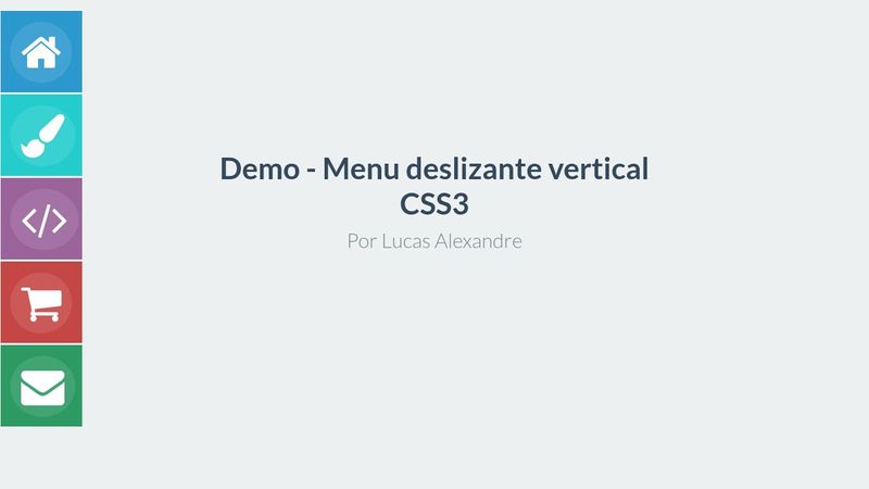 Menu deslizante vertical CSS3