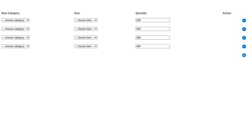 AngularJS ng-repeat add and delete row.