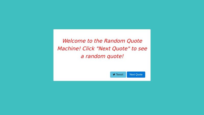 Random Quote Machine