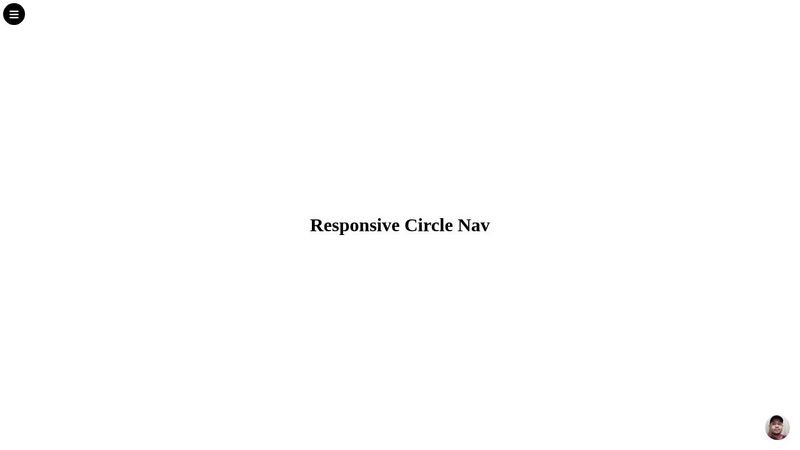 Responsive Circle Nav