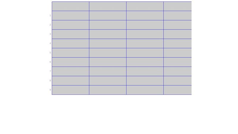 Overflow table with row numbers (css only)