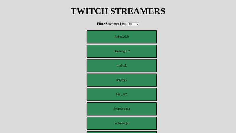 FCC Twitch API
