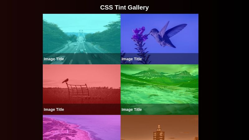Css Tint Gallery