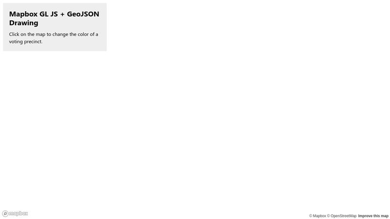 Mapbox GL JS + GeoJSON Drawing