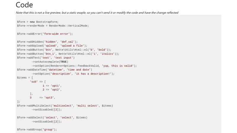 bootstrap-4-forms example