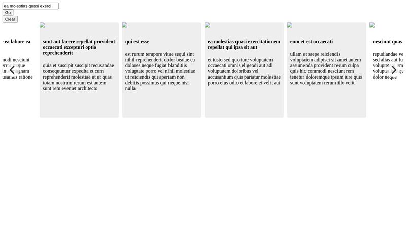 vue + flickity + fuse + bootstrap 4