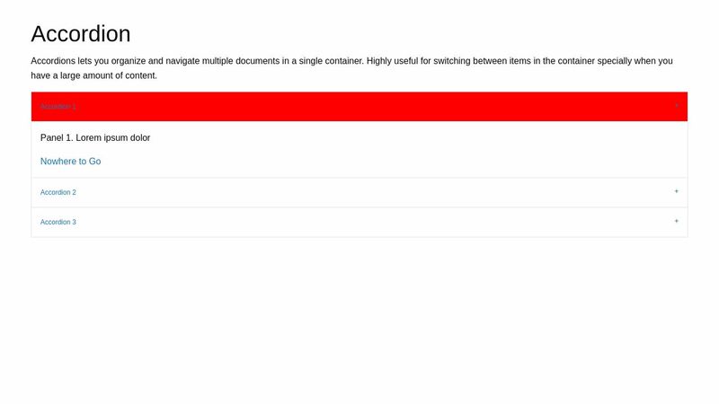 Foundation - Accordion Component (CSS/Flex Example)