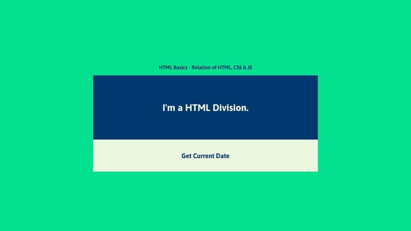 Html Relation Of Html Css And Js 4730