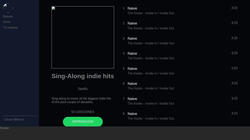 CSS Grid - Spotify