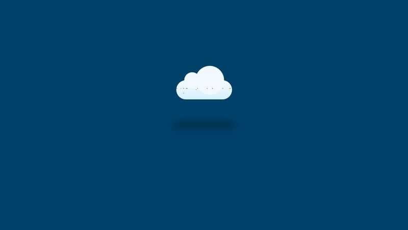 Pure CSS Cloud & Rain Animation
