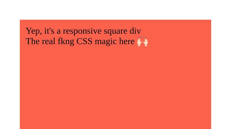css responsive square