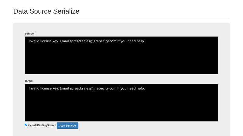 SpreadJS.10/Data Source Serialize