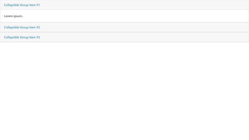 Collapsible - Bootstrap 4
