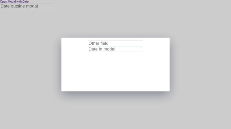 vue-js-modal & flatpickr