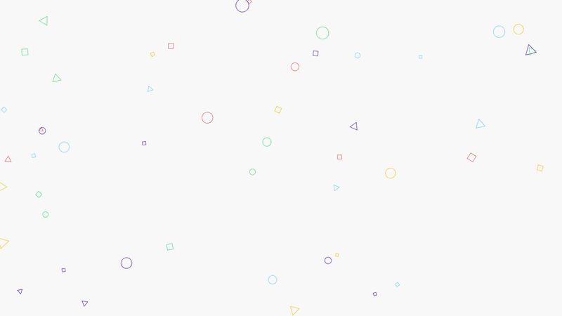 Random rotating shapes in Canvas.