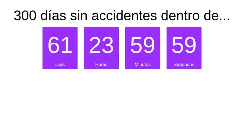 Styled JavaScript Countdown Clock