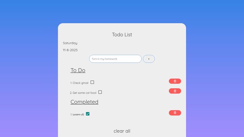 vue.js todo list with local storage
