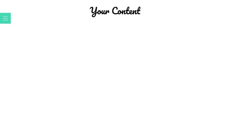 Pure CSS Fullscreen Navigation Menu