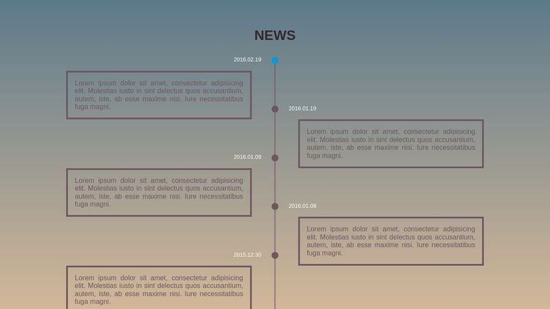 Responsive CSS timeline
