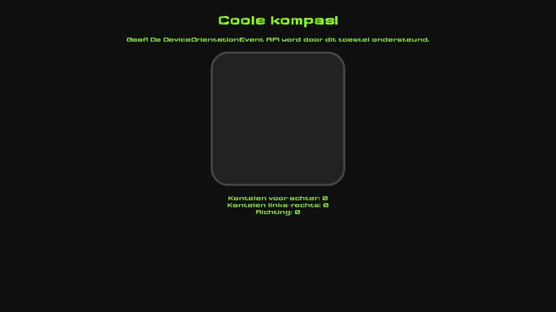 Compass in HTML5 Demo