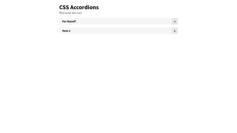 CSS Multi-Level Accordion