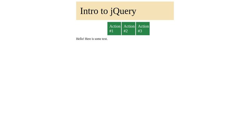 Intro to jQuery 1 (Starter)